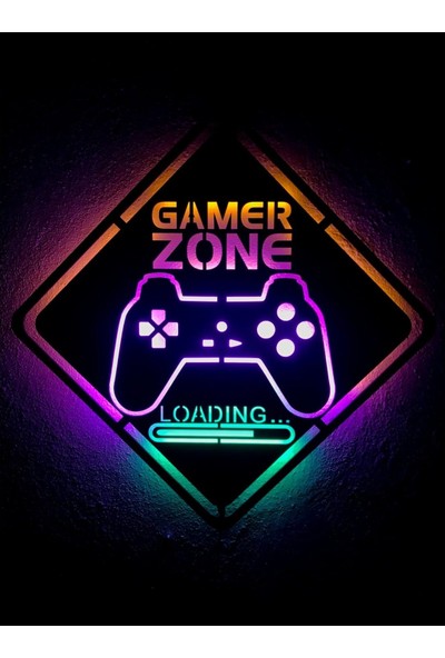 Dekor Hediyelik Gamer Zone LED Işıklı Tablo Dekor Hediyelik Gamer Zone LED Işıklı Tablo