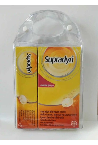 Supradyn Koenzim Q10 30 Efervesan Tablet + 15 Efervesan Tablet