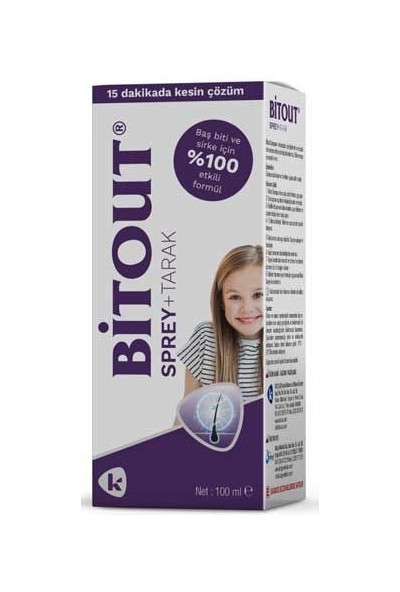 Bitout Spreyi 100 ml + Çelik Tarak