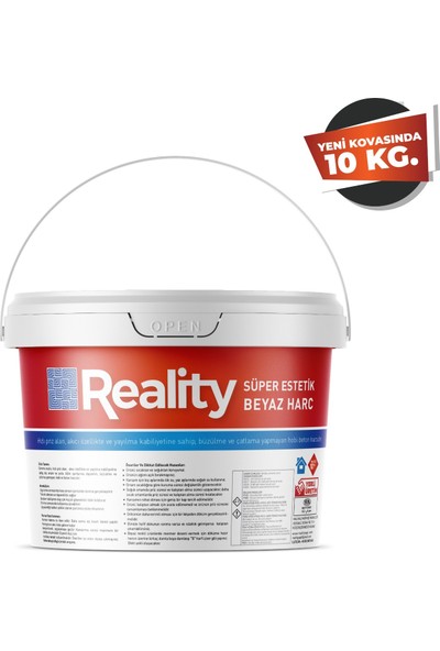 Reality Hızlı Donan Beyaz Beton Saksı Harcı (10 Kg.) Reality Hızlı Donan Beyaz Beton Saksı Harcı (10 Kg.)
