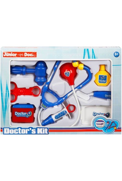 Junıor Doktor Seti 8 Parça - Mavi Steteskp Junıor Doktor Seti 8 Parça - Mavi Steteskp