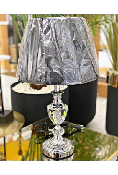 Akn Lüx Kristal Taşlı Abajur