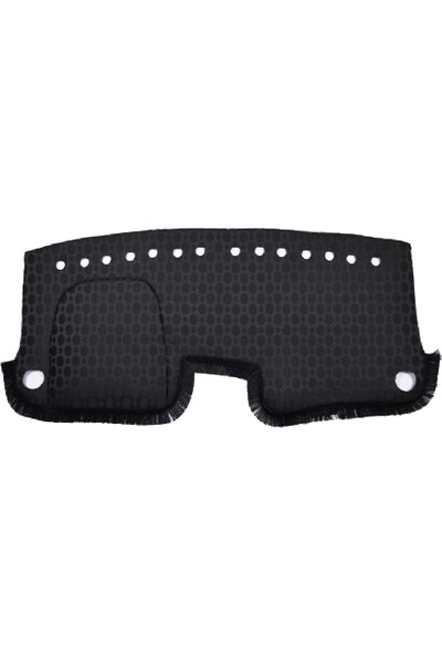 Özdemir Aksesuar Rifter Berlingo Combo Torpido Üstü Koruyucu Jakar Kumaş Puantiyeli Desen Siyah