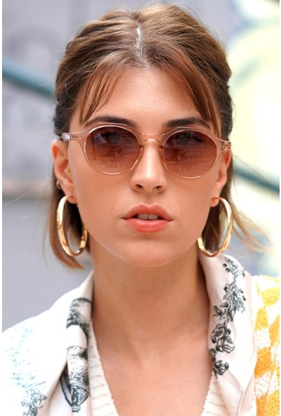 Modalucci Bej Unisex Güneş Gözlüğü 9gen-Bej