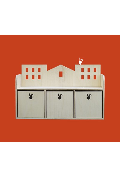 Montessorie Oyuncak Düzenleyici Kutulu Çocuk Sediri Kale