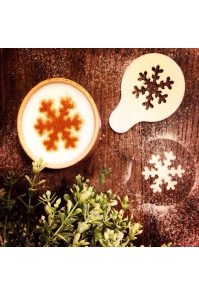 Hobby Hole 3D Yılbaşı Kahve Süsleme Şablonu 3D