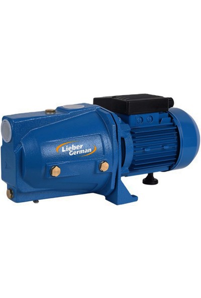 Lieber German JET100 Tam Bakır Sargılı 2 Hp Beygir Motor Gücü Çelik Iç Aksam Büyük Su Pompası 9 mt Emiş 70 mt Iter Kaliteli Lieber German JET100 Tam Bakır Sargılı 2 Hp Beygir Motor Gücü Çelik Iç Aksam Büyük Su Pompası 9 mt Emiş 70 mt Iter Kaliteli