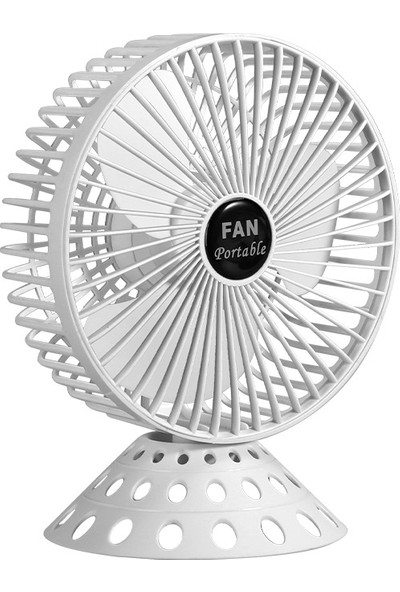 Kaneed 6 Inç USB Özellikli Masaüstü Fan - Beyaz (Yurt Dışından)