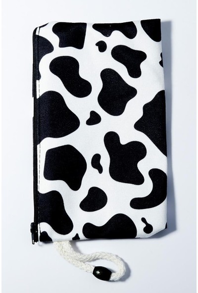 Redsky Butik Papatya Baskılı Fermuarlı Bez Kalemlik Siyah - Beyaz Redsky Butik Papatya Baskılı Fermuarlı Bez Kalemlik Siyah - Beyaz