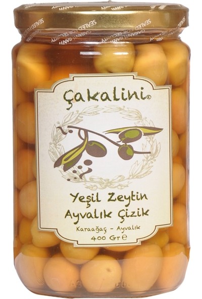 Çakalini Yeşil Zeytin Ayvalık Çizik 400 gr Çakalini Yeşil Zeytin Ayvalık Çizik 400 gr