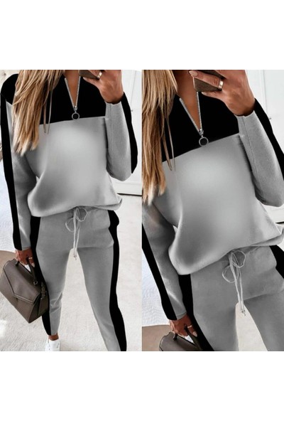 Vivian Yaka Fermuarlı Bloklu Iki Iplik Takım 60/95CM Vivian Yaka Fermuarlı Bloklu Iki Iplik Takım 60/95CM