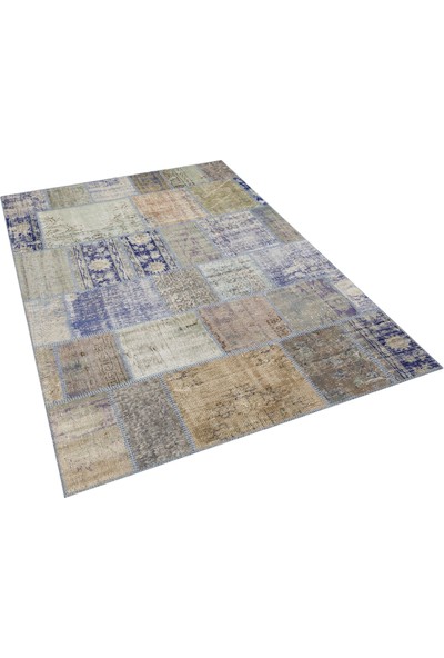 Sempati Halı Gerçek El Dokuma Eskitme Patchwork Halı 160 x 230 cm 5873 Sempati Halı Gerçek El Dokuma Eskitme Patchwork Halı 160 x 230 cm 5873
