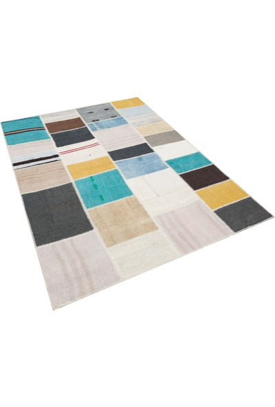 Sempati Halı Patchwork Eskitme El Dokuma Halı 160 x 230 cm 5880 Sempati Halı Patchwork Eskitme El Dokuma Halı 160 x 230 cm 5880