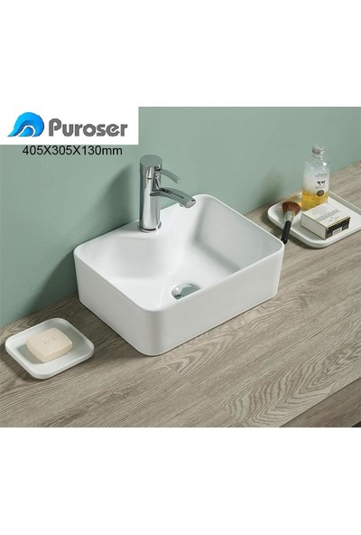 Puroser Finike Mini Tezgah Üstü Çanak Lavabo