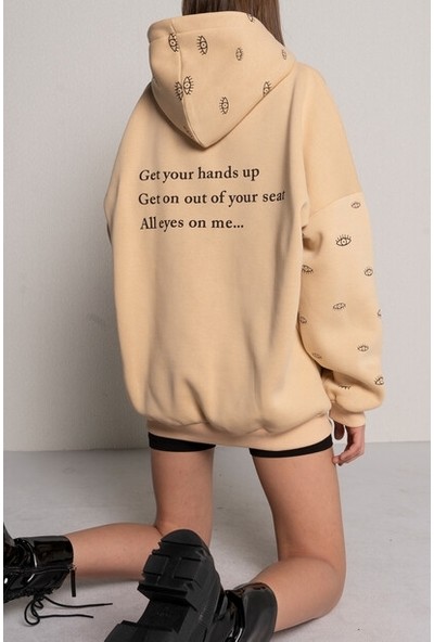Ortaya Çık Bej Eye Sweatshirt