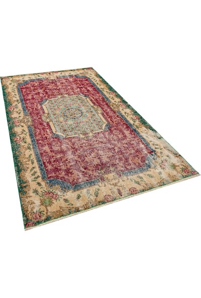Özel Vintage Eskitme El Dokuma Halı 144 x 242 cm 8079
