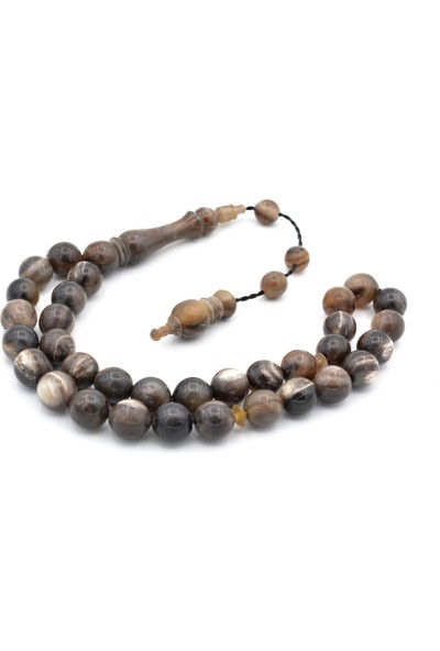 Murty99 Usta Işi Sistemli Küre Kesim Bufalo Boynuzu Tesbih Iri Boy