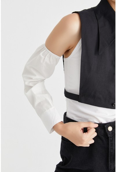 Mirach Manşetli Gömlek Kolluk - Krem