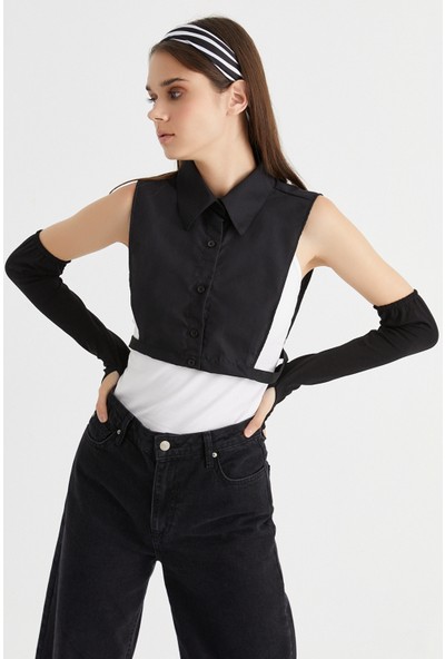 Mirach Penye Kolluk - Siyah (Parmak Detaylı)