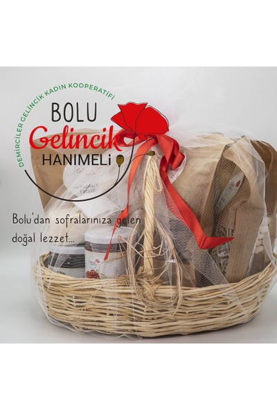 Bolu Gelincik Hanımeli Hediye Sepeti Ürünlerle Birlikte Bolu Gelincik Hanımeli Hediye Sepeti Ürünlerle Birlikte