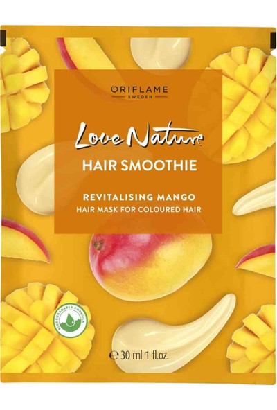 Oriflame Love Nature Smoothie Mango Özlü Canlandırıcı Saç Maskesi - Boyalı Saçlar Oriflame Love Nature Smoothie Mango Özlü Canlandırıcı Saç Maskesi - Boyalı Saçlar