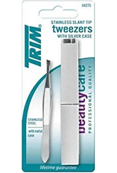 Trim Trim Çelik Cımbız Gümüş Kapaklı 5-27 B 1 Paket (1 x 1 Adet) Cımbız