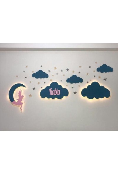 Işıklı Toplar Dükkanı Dekoratif Ahşap Çocuk Odası Ledli Gece Lambası Işıklı Toplar Dükkanı Dekoratif Ahşap Çocuk Odası Ledli Gece Lambası
