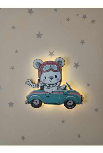 Işıklı Toplar Dükkanı Dekoratif Ahşap Çocuk Odası Ledli Gece Lambası Işıklı Toplar Dükkanı Dekoratif Ahşap Çocuk Odası Ledli Gece Lambası