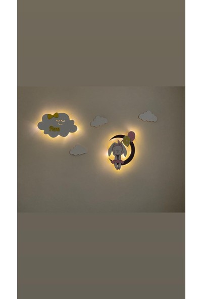 Işıklı Toplar Dükkanı Dekoratif Ahşap Çocuk Odası Ledli Gece Lambası Işıklı Toplar Dükkanı Dekoratif Ahşap Çocuk Odası Ledli Gece Lambası