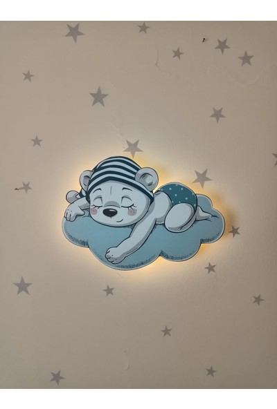 Işıklı Toplar Dükkanı Dekoratif Ahşap Çocuk Odası Ledli Gece Lambası Işıklı Toplar Dükkanı Dekoratif Ahşap Çocuk Odası Ledli Gece Lambası