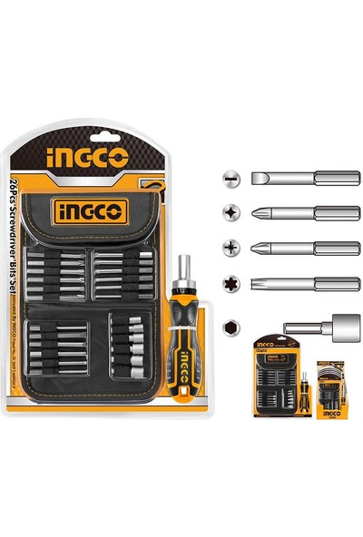 İngco 26 Adet Bit Uç Seti İngco 26 Adet Bit Uç Seti