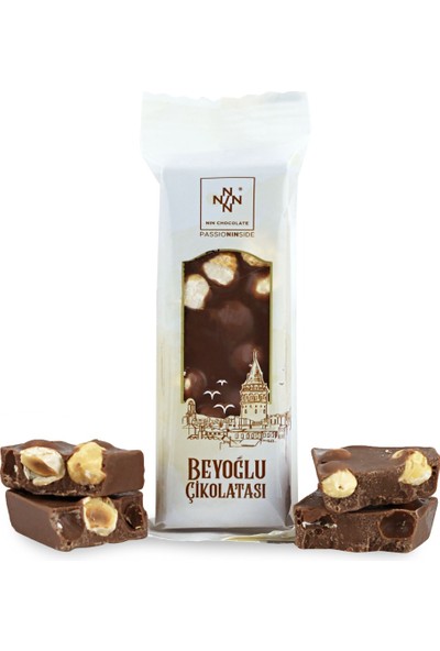 Nin Chocolate Fındıklı Beyoğlu Çikolatası 27 gr 10'lu