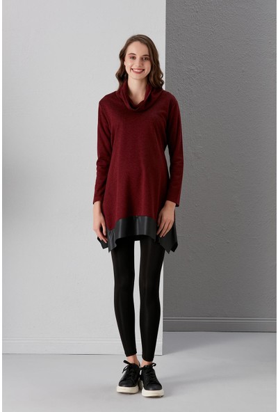 4130-ASIMETRIK Deri Etek Degaje Yaka Hamile Tunik 4130-ASIMETRIK Deri Etek Degaje Yaka Hamile Tunik