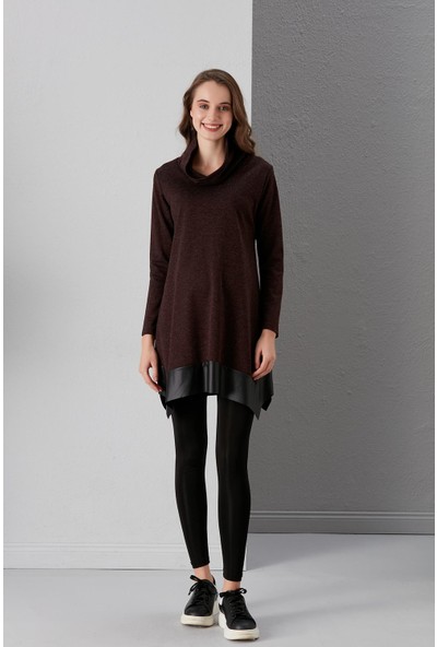 4130-ASIMETRIK Deri Etek Degaje Yaka Hamile Tunik 4130-ASIMETRIK Deri Etek Degaje Yaka Hamile Tunik