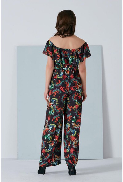 898-RENKLİ Orkide Pile Yaka Tulum