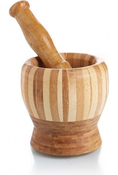 Zuzu Made Büyük Boy Lüks Bambu Havan Zuzu Made Büyük Boy Lüks Bambu Havan