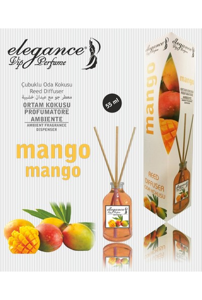 Elegance Vip Perfume Mango Reed Diffuser Bambu Cubuklu Oda Kokusu 55 ml Elegance Vip Perfume Mango Reed Diffuser Bambu Cubuklu Oda Kokusu 55 ml