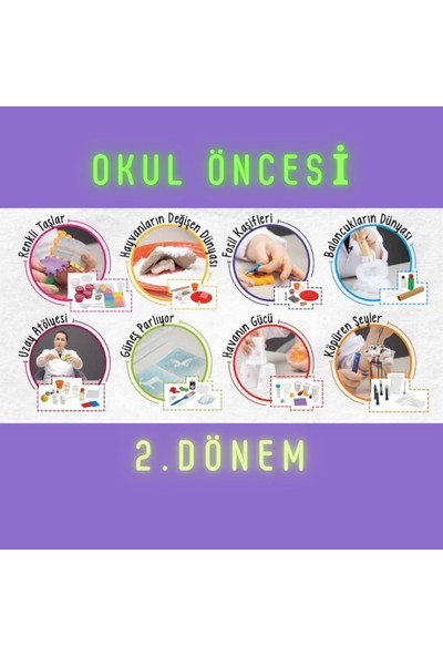 Eğlenceli Bilim Evde Bilim Okul Öncesi (2. Dönem) Fen Deney Seti / Deney Yapılış Videosu Hediyeli Eğlenceli Bilim Evde Bilim Okul Öncesi (2. Dönem) Fen Deney Seti / Deney Yapılış Videosu Hediyeli