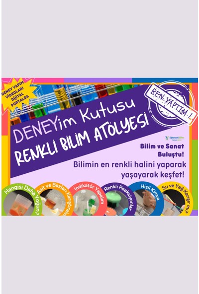 Eğlenceli Bilim Deneyim Kutusu – Renkli Bilim Atölyesi Deney Seti / Deney Yapılış Videosu Eğlenceli Bilim Deneyim Kutusu – Renkli Bilim Atölyesi Deney Seti / Deney Yapılış Videosu