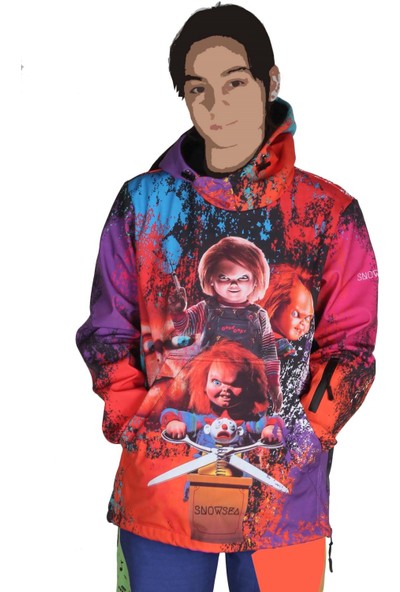 Snowsea Chucky Tasarım Kız Çocuk Snowboard & Kayak Montu SS7734