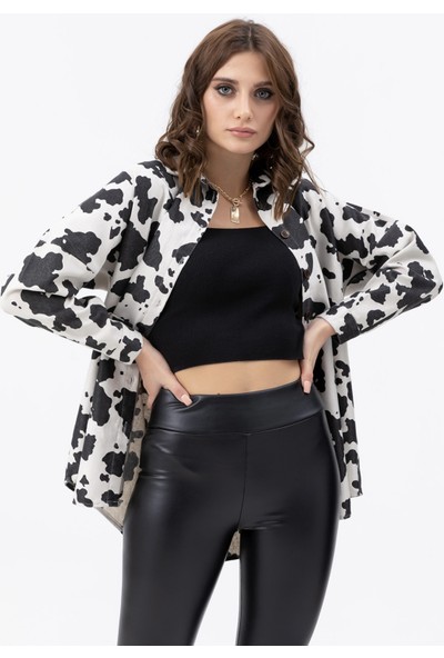 Tarz Boutiquee Oversize Dalmaçyalı Cotton Gömlek Tarz Boutiquee Oversize Dalmaçyalı Cotton Gömlek