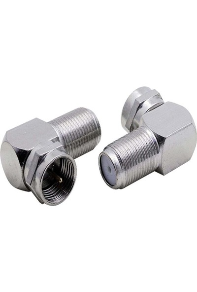 Goldeex F L 90 Derece Vıdalı Konnektör Goldeex F L 90 Derece Vıdalı Konnektör