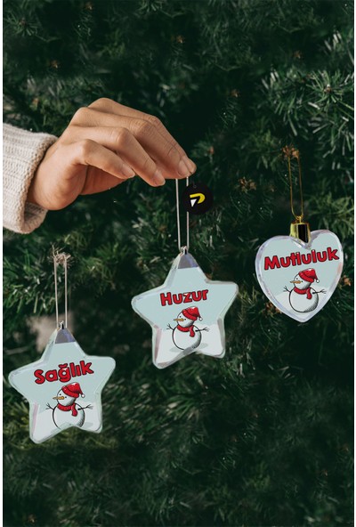 Postermanya Kalp ve Yıldız Şeklinde Yılbaşı Ağacı Süsleri Postermanya Kalp ve Yıldız Şeklinde Yılbaşı Ağacı Süsleri