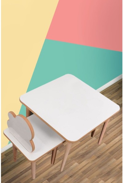 2-6 Yaş Masa Sandalye Yaz Sil Yüzey Çocuk- Masa Sandalye Takımı 1 Sandalye 1