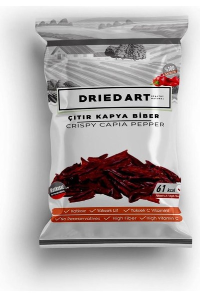 Dried Art Çıtır Kapya Biber 4 x 20 gr Dried Art Çıtır Kapya Biber 4 x 20 gr
