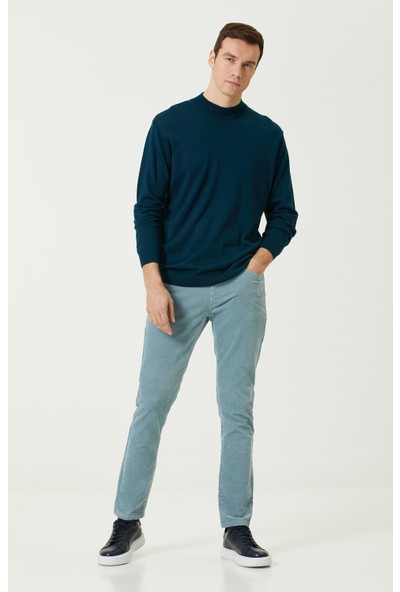 Network Slim Fit Yeşil Casual Pantolon