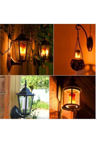 Sinerji Shop Alevli LED Ampul Alev Ateş Efektli Lamba Sinerji Shop Alevli LED Ampul Alev Ateş Efektli Lamba