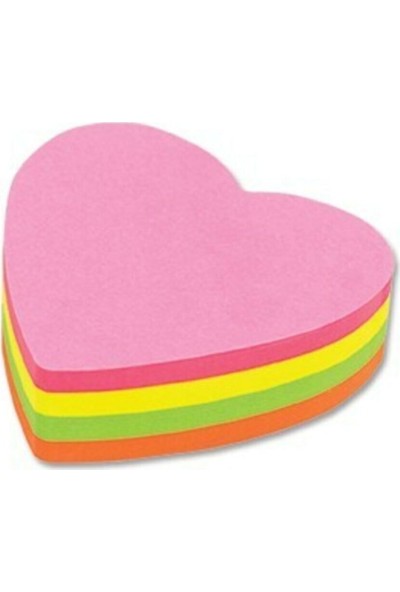 Noki Memo Kalp Şekilli 5 Renk 80 Sayfa Noki Memo Kalp Şekilli 5 Renk 80 Sayfa