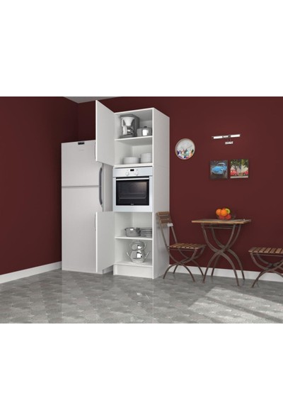 Era Home Büyük Ankastre Mdf Fırın Boy Mutfak Dolap 216 cm Era Home Büyük Ankastre Mdf Fırın Boy Mutfak Dolap 216 cm