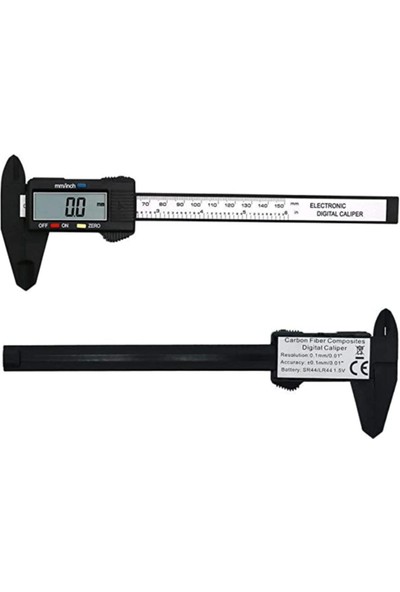 Fiber Dijital Karbon Fiber Hassas Kumpas 150 mm